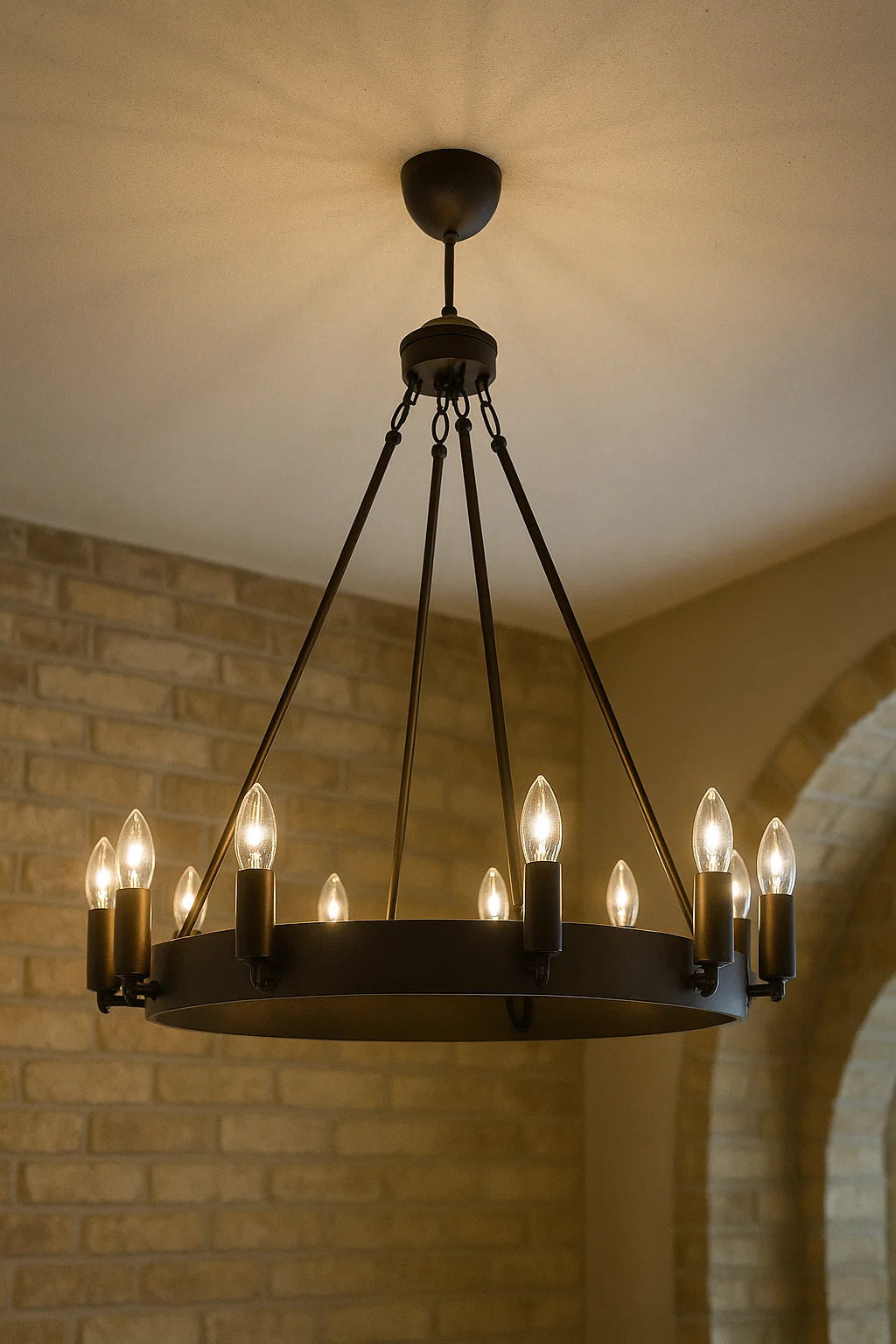 Şato Siyah Avize– tel lighting